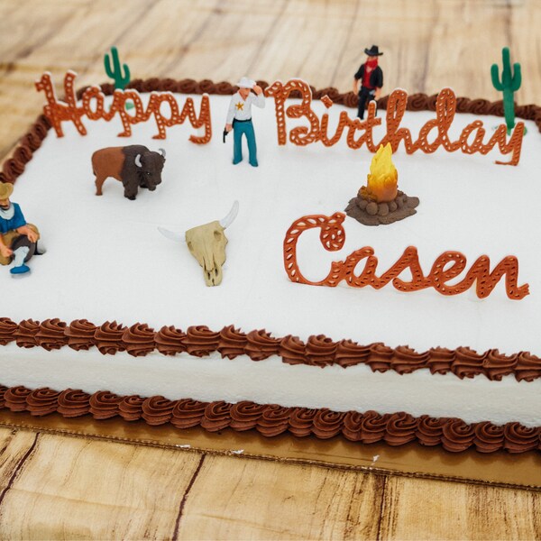 Western Themed Cake Toppers - Etsy