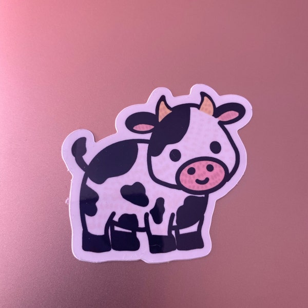 Cow Sticker- Cows, Cute Cow ,waterproof Sticker, Water Bottle Sticker ...