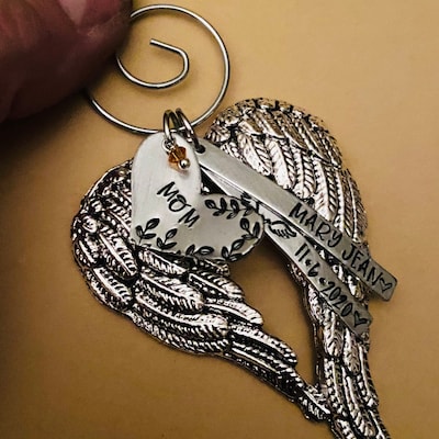 Little Hero Angel Wing Donor Ornament Donor Baby Mommy of an Angel Loss ...