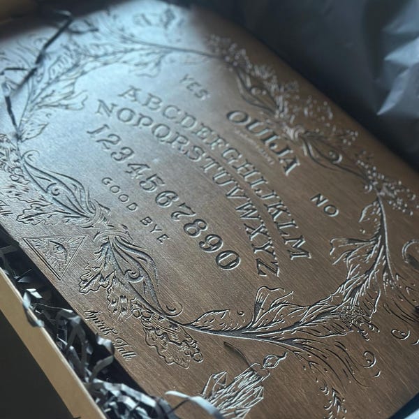 Gothic Ouija Board With Planchette, Fortune Telling Board, Yes No Game ...
