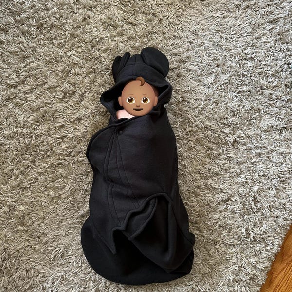 Newborn Pink Sally Baby Bat Swaddle Blanket / Infant Fleece Sleep Sack ...