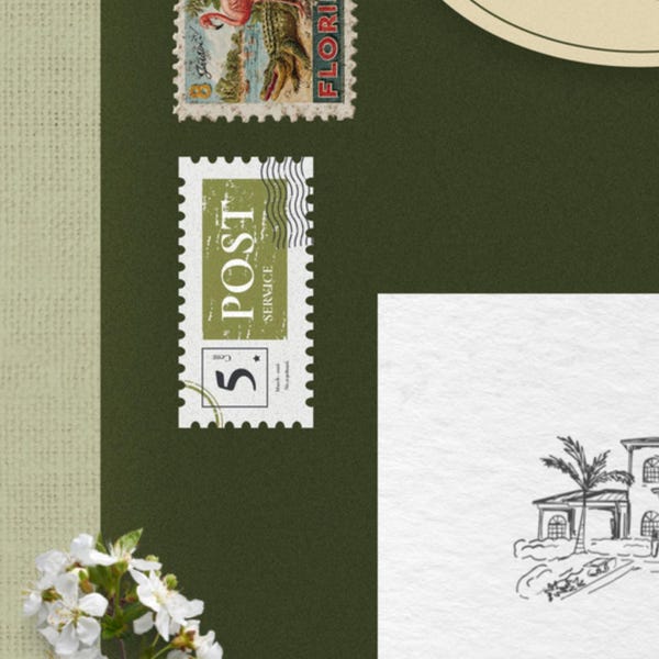 Vintage Florida Stamp PNG Bundle: Sublimation Design (digital Download ...