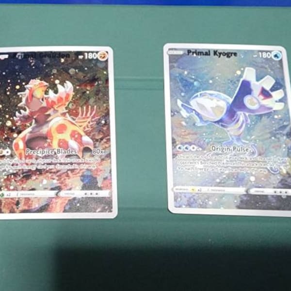 Custom Card Orica Primal Groundon+kyogre Full Art Cosmo Holo Fanart - Etsy