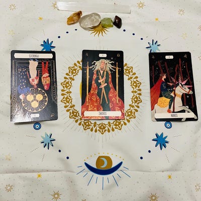 Evil Eye Tarot Cloth Tarot Mat Tarot Spread Cloth Tarot Reading Cloth ...
