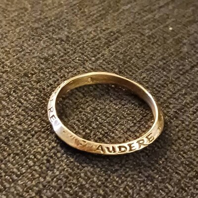 Latin Posie Ring Latin Quote she Flies With Her Own Wings. to Do is to ...