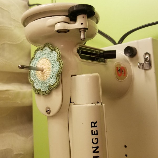 Rose Spool Pin Doily Made to Order 100% Cotton, 2 Inches in Diameter ...