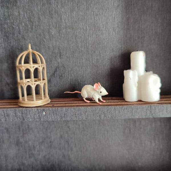 Miniature White Mouse, 1:12 Scale and 3D Printed (set of 2) - Etsy