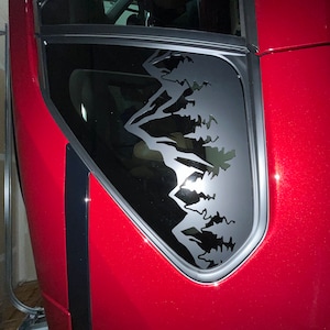 Fits 2010-2024 Toyota 4RUNNER Rear Side Windows Topographic Map Decal ...