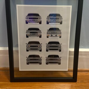 Chevy Camaro Generations 1967-present Inspired Car Poster - Etsy
