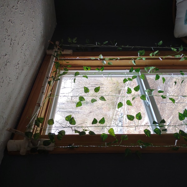 Natural Birch Branch Rustic Curtain Rod Driftwood Curtain Rod Wood ...