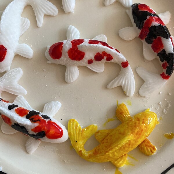 Koi Carp Mould, Goldfish, Fish, Versatile Silicone Food Safe & Resin ...