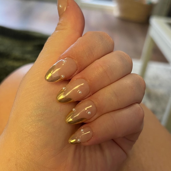 Custom Design No.89 Press on Nails | Ins Nails | Pretty Nails | Premium ...