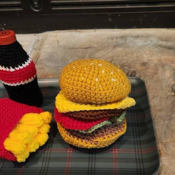 25 Fast Food Crochet Pattern Bundle! EBOOK PDF Knotmonsters Amigurumi ...