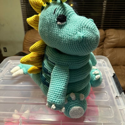 Triceratops and Stegosaurus Dino Stacking Toy Crochet Pattern Bundle ...