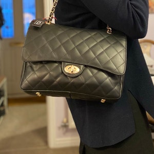 Classic Style XL DIAMONDS Genuine Leather Shoulder Bag - Etsy