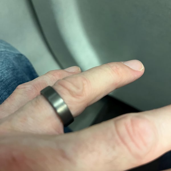 Simple Titanium Ring, Classic Wedding Band, Mens Modern Ring, Womens ...