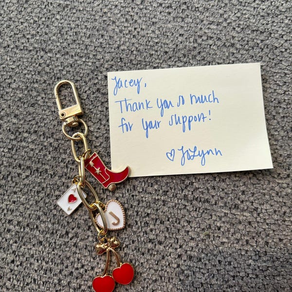 Charm Keychain, Custom Charm Car Keychain, Purse Chain Accessory ...