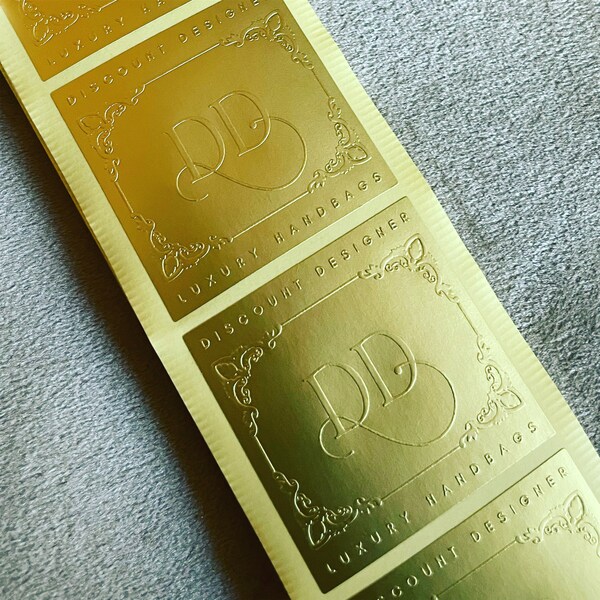 3cm_custom Made Gold/silver Embossed Raised Sticker/label, Embossing ...