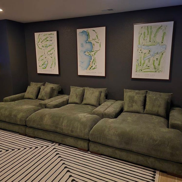 Pinehurst No.2 Golf Course Map Print, NC Golf Course Layout Print or ...