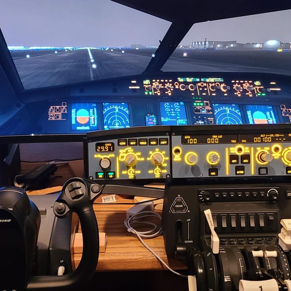 WINWING 320 FCU Unit1 / Boeing PAP3 -to- HONEYCOMB Alpha/bravo Throttle ...