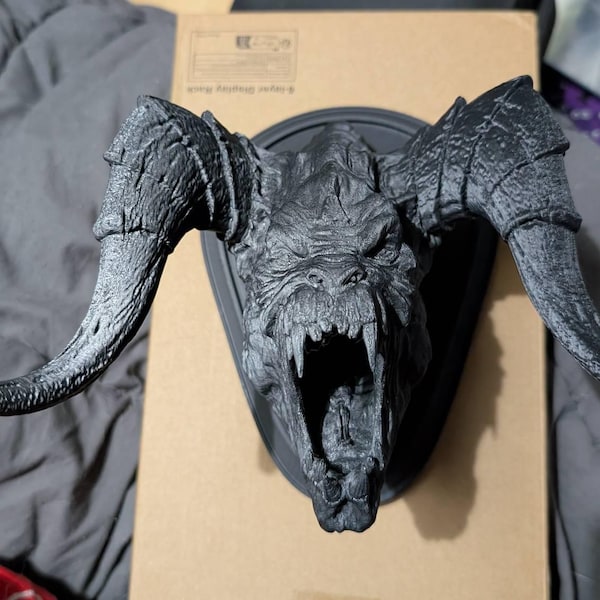 Deathclaw Head Trophy Wall Mount 3D Printed- Galactic Armory - Etsy