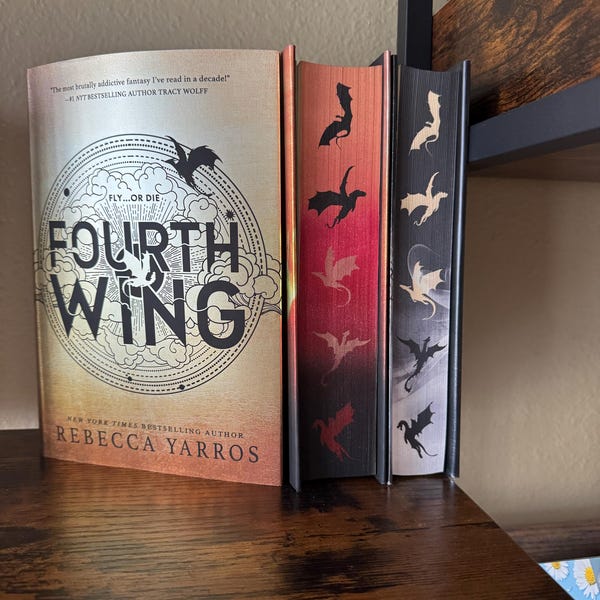 Fourth Wing/iron Flame - Custom Sprayed Edges - Etsy