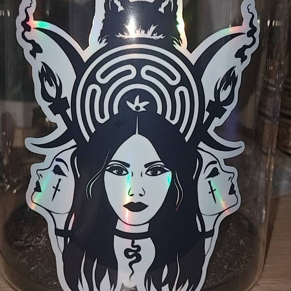 Baddest Witch on the Block Sticker Pagan Stickers for Cars Funny Witchy ...