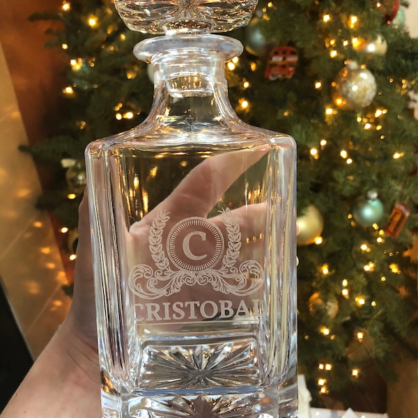 Engraved Decanter Set, Personalized Decanter Set, Custom Decanter ...