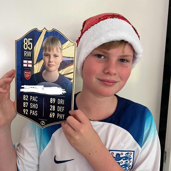 Personalized FIFA Ultimate Team FUT Card Football Soccer Fan Customized ...