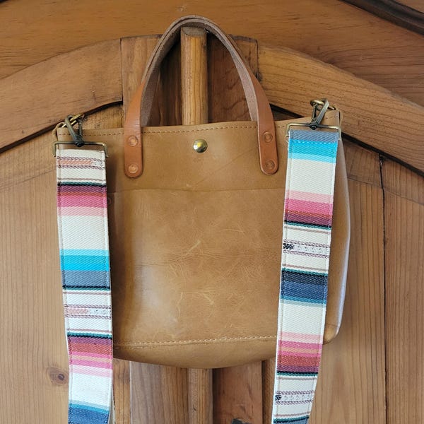 Slim Retro Purse Strap, Geometric Pattern, Replacement Crossbody Strap ...