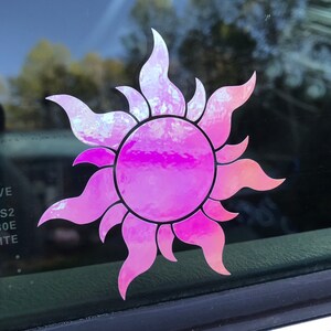 Holographic Rapunzel Sun Disney Decal Car Decal Princess | Etsy