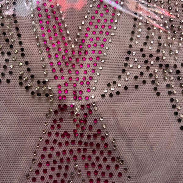 Hotfix Rhinestones Heat Transfer Iron on "colorful Big Flower " - Etsy