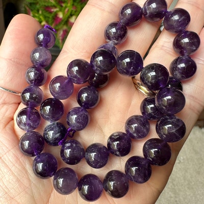 Deep Purple Amethyst Beads Brazil Grade AAA Genuine Natural Gemstone ...
