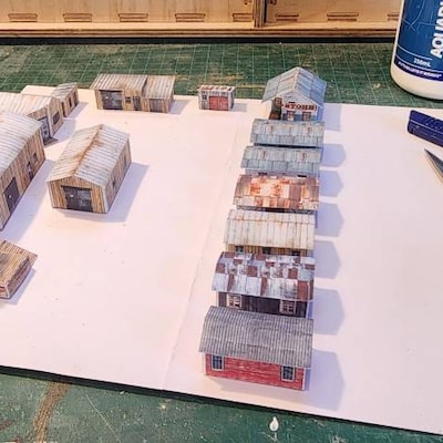 Paper Model Cardstock Model Barn N Scale or Z Scale or T Gauge for ...
