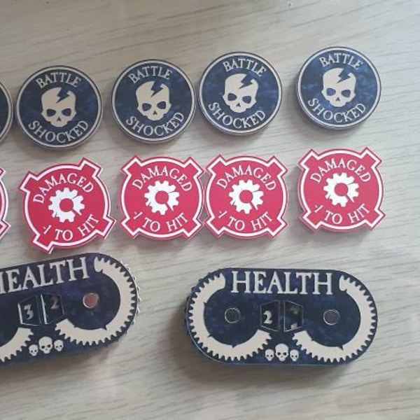 Wargaming Token Set – Sci Fi Tabletop Miniature Game Accessories ...