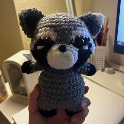 Crochet Pattern Chocho the Raccoon, Cute, Soft Toy, Handmade, Amigurumi ...