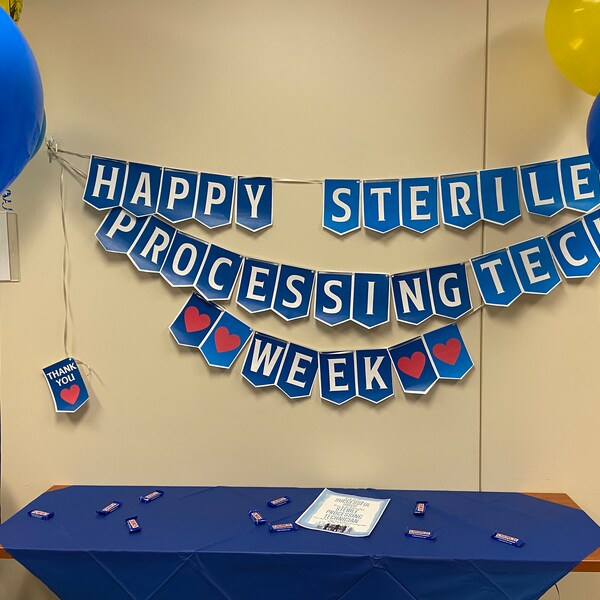 Sterile Processing Tech Week Printable Banner, SPD Tech Week, Central ...