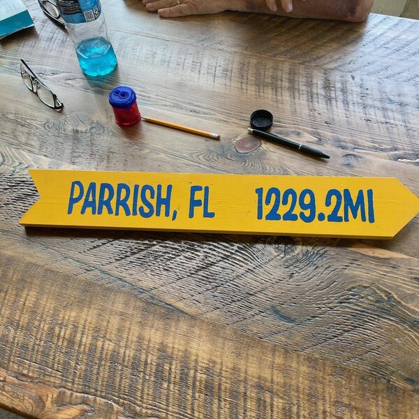 7 Halloween Arrows, Hand Painted Wood Directional Signs Destination ...