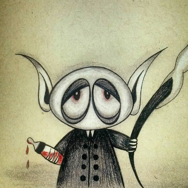 Nosferatu Art Print- Father's Day Gifts- Nosferatu Baby Vampire ...