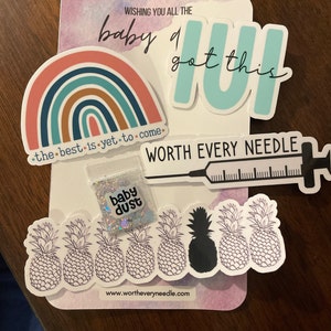 IVF Custom Sticker Gift Infertility Stickers Fertility - Etsy
