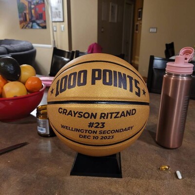 Custom Photo Basketball Courtside Design Great for Senior Night, Coach ...