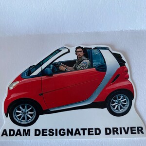 Adam Designated Driver Vinyl Sticker - Etsy