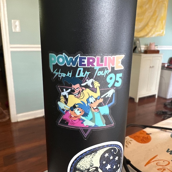Powerline A Goofy Movie Disney Stickers Disney Sticker Water Bottle ...