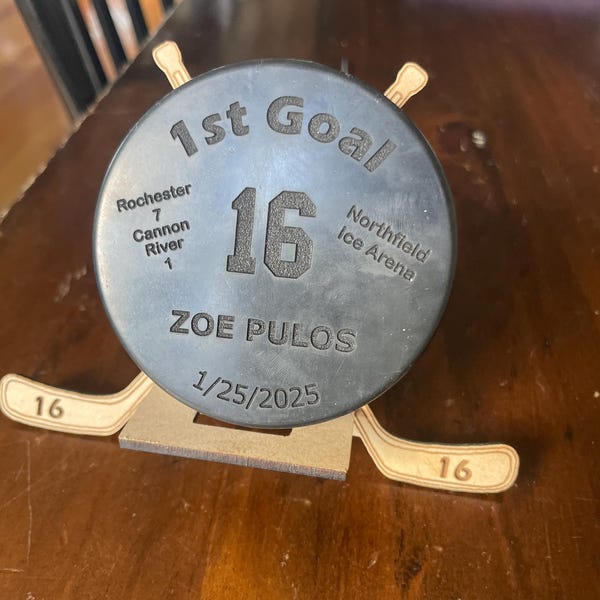 1st Goal Puck - Etsy
