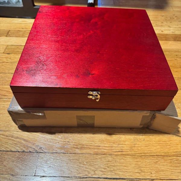 Wooden A4 Size Box / Dark Brown Wooden Box / A4 Size Storage Box / 12 X ...