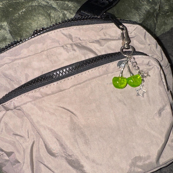 Y2k Cherry Keychain | 8 Color Options | Bag Charm | Zipper Pull ...