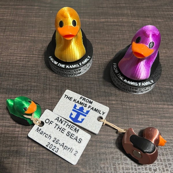 3D Printed Magnetic Mini-micro Ducks. Multi-colored 3D Printed Cruise ...