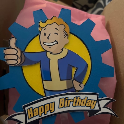 Fallout Vault Boy Cake Topper - Etsy