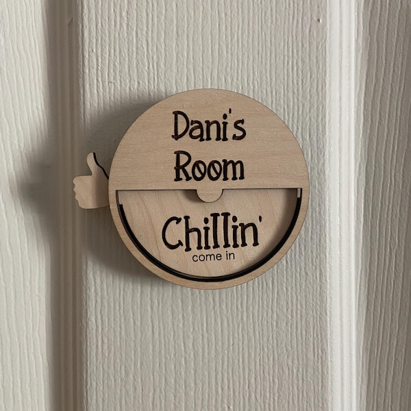 Fun Custom Swivel Sign for Kid's Bedroom Door - Do Not Enter ...