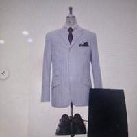 Mod Clothing Mod Fashion Tailored 60s Silver Tonic Suit for Men - Etsy